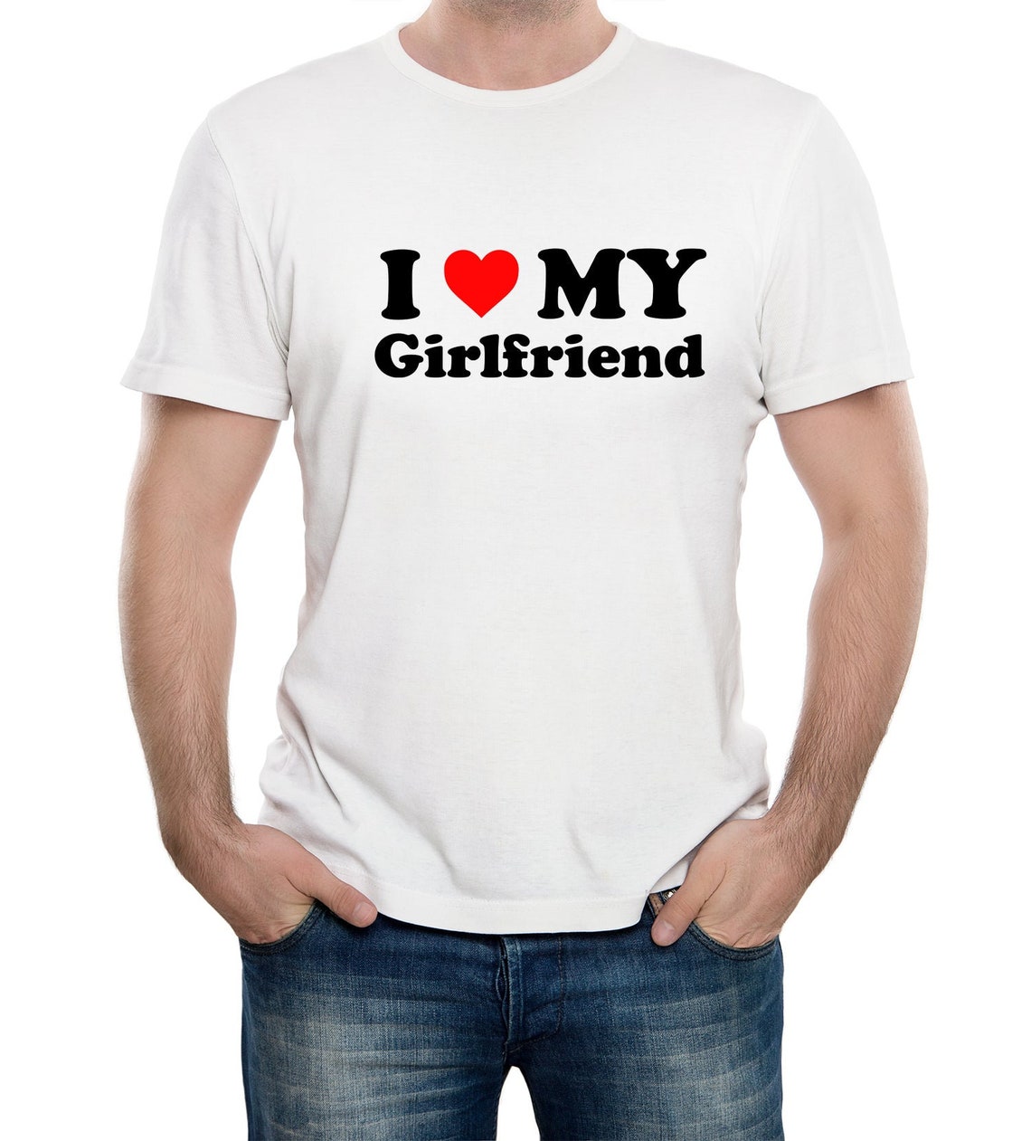 Mens I Love My Girlfriend T Shirt T Joke Birthday Etsy Uk