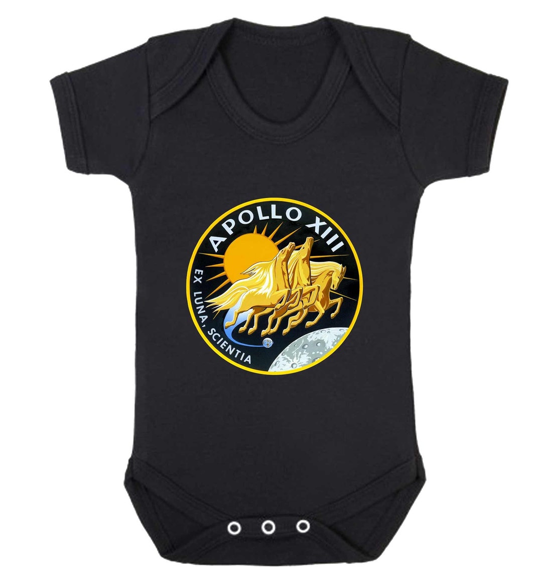Kids NASA Apollo 13 Mission Crew Badge Logo Babygrow - Etsy