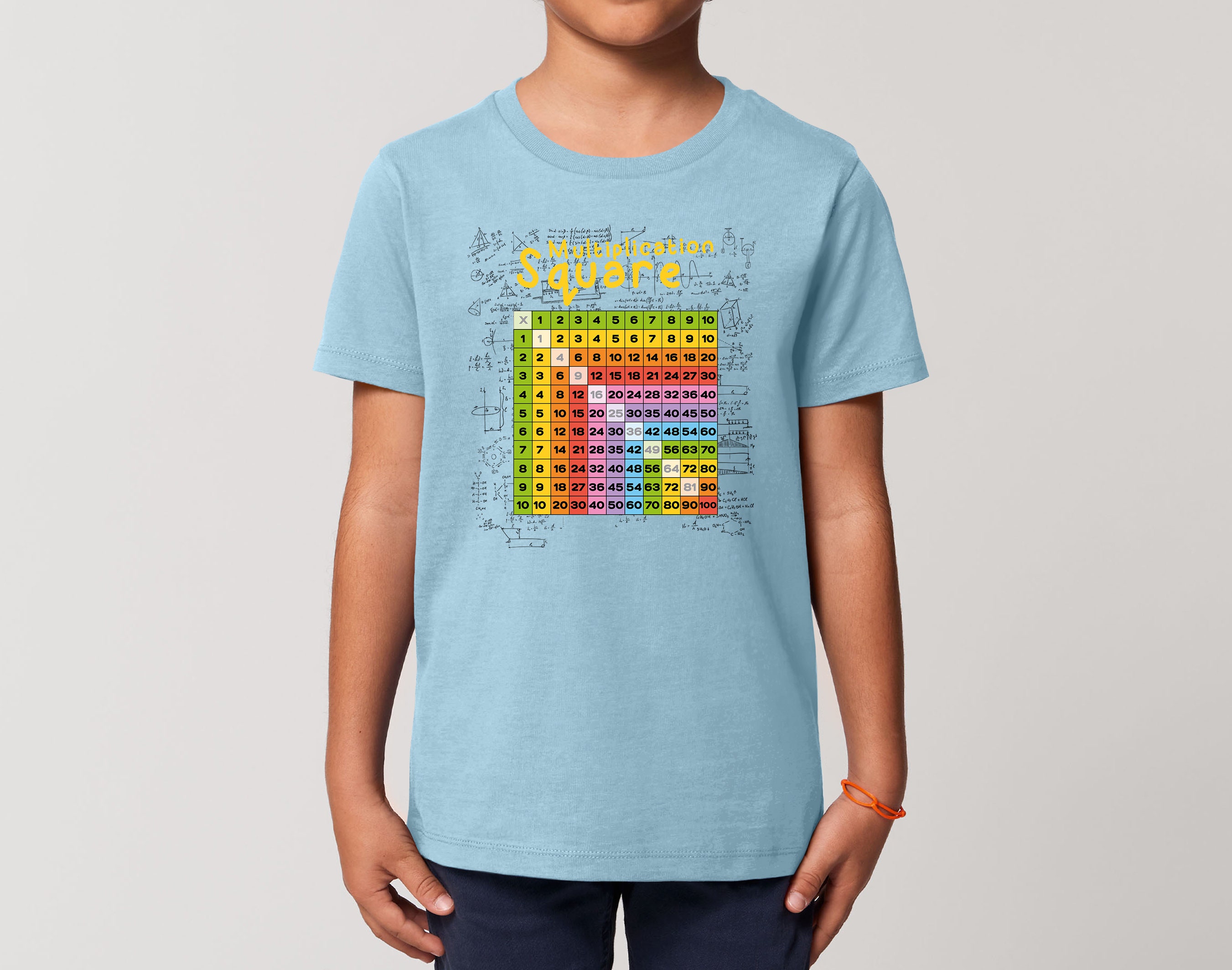 Number Multiplication Table Kids T-shirt Maths Science Education Times ...