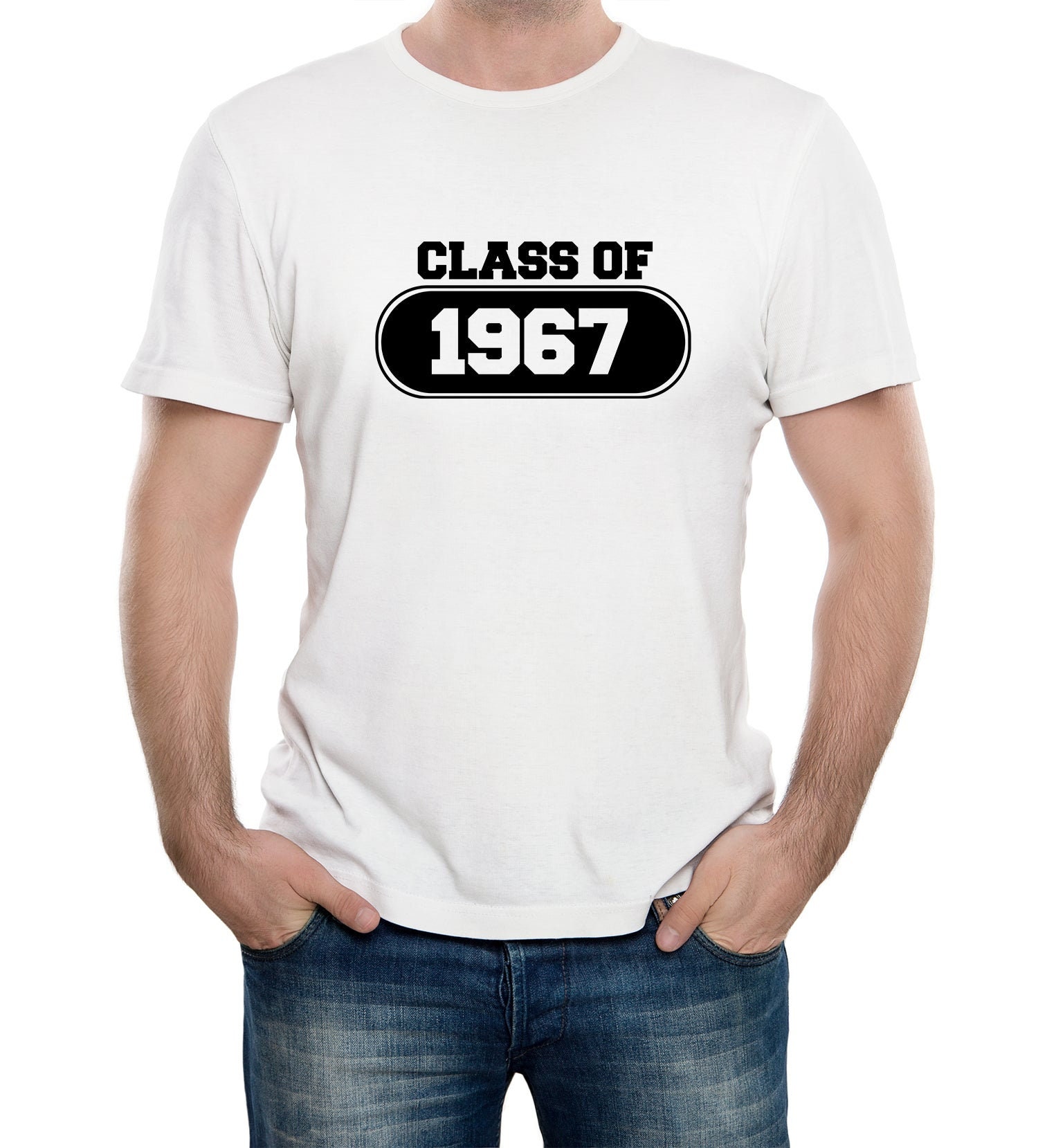 Mens Class of 1967 College School Graduation T-shirt - Etsy