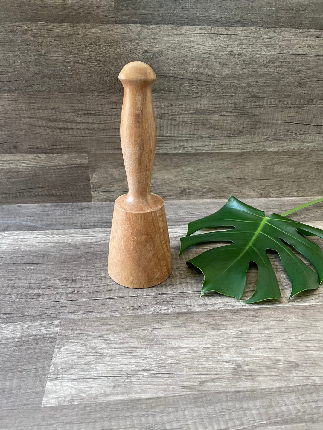 Wooden Meat Tenderizer | Garlic and Spices Crusher | Heavy Duty Wooden ...