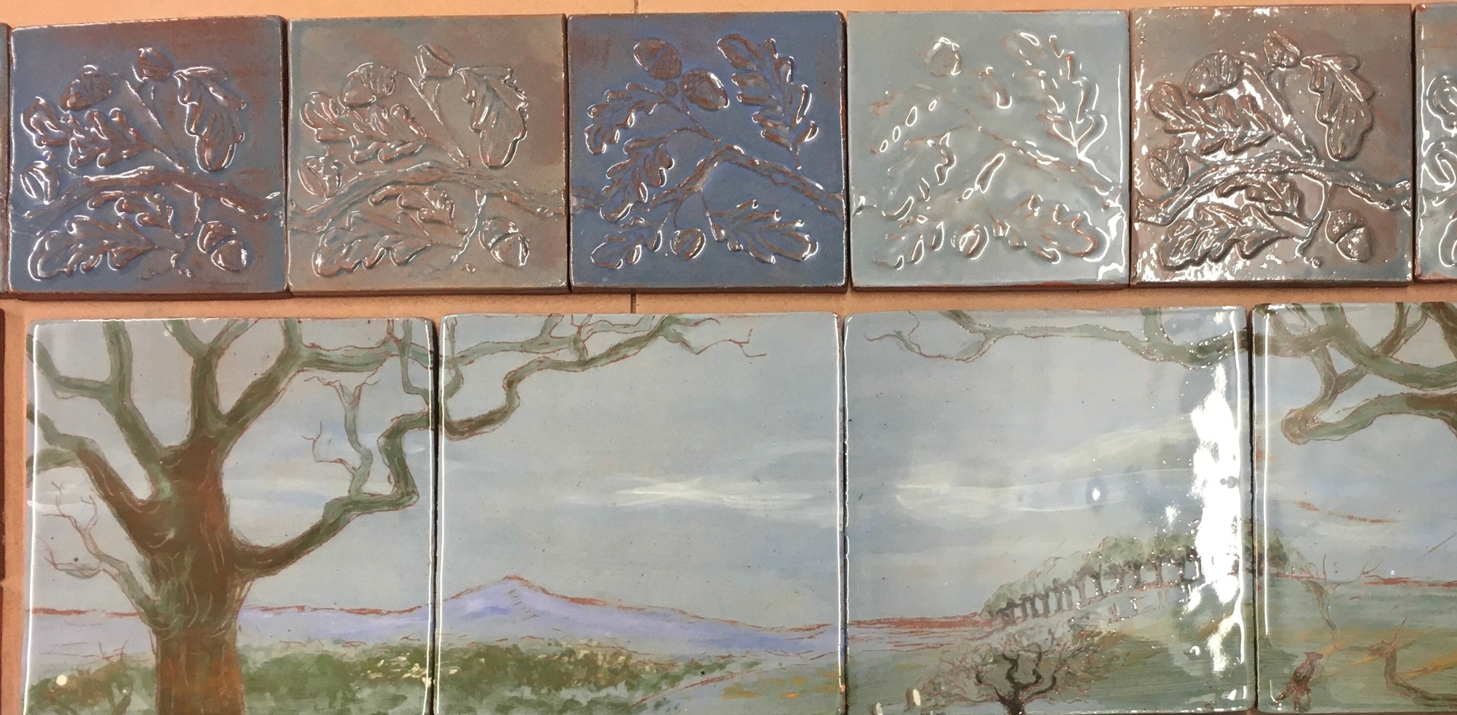 Bespoke Fighting Stag Tile Panel - Etsy