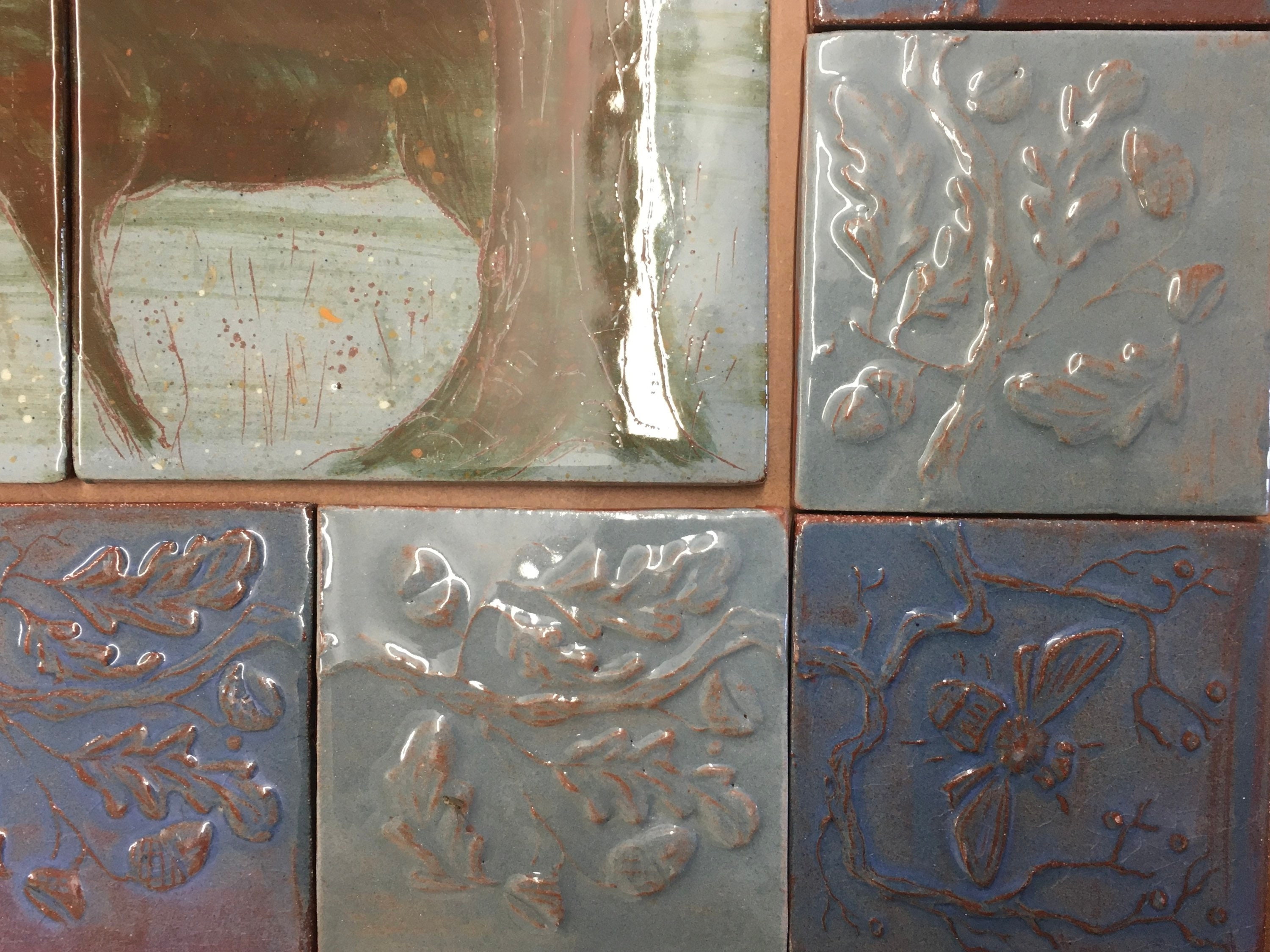 Bespoke Fighting Stag Tile Panel - Etsy