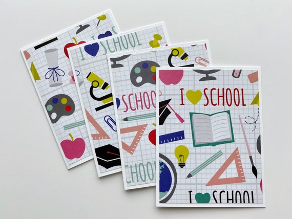 Handmade School Cards 1st Day of School Cards for Kids - Etsy