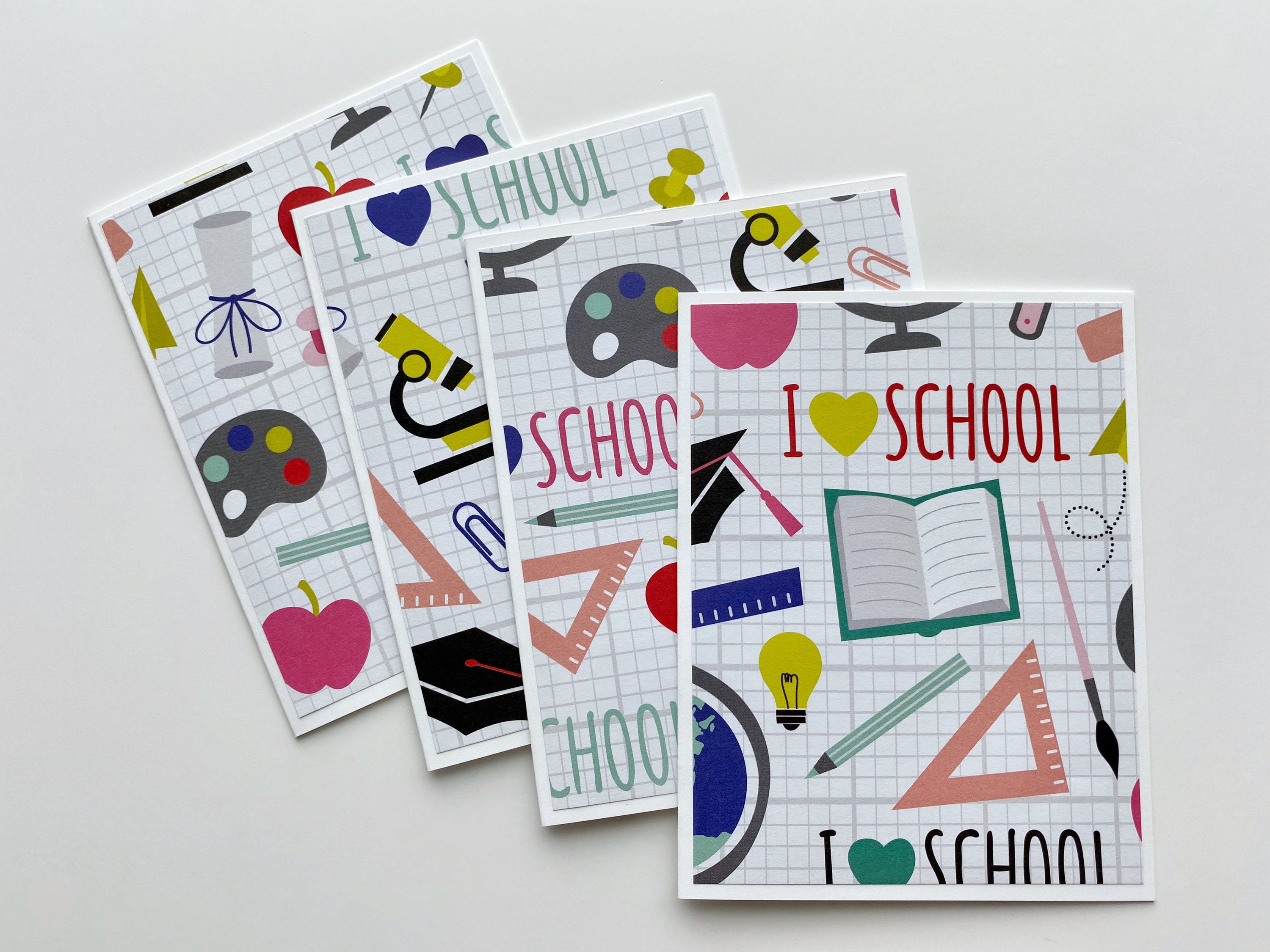 Graduation & School Cards Handmade School Cards Cards for Kids 1st Day ...