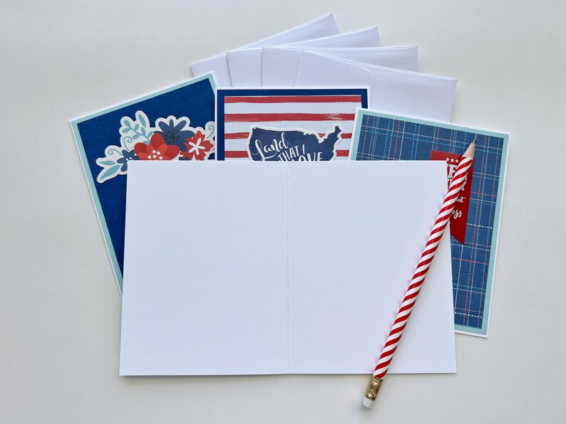 Patriotic Cards 4th of July Card Set Independence Day Cards - Etsy
