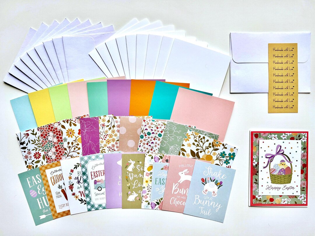 Easter Card Making Kit, Crafts for Kids, DIY Greeting Cards - Etsy
