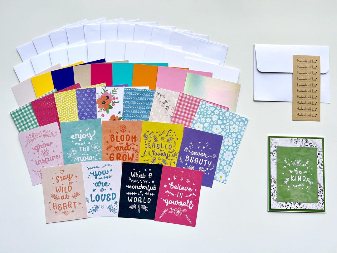 Card Making Kit, DIY Inspirational Cards, Make Your Own Greeting Cards ...