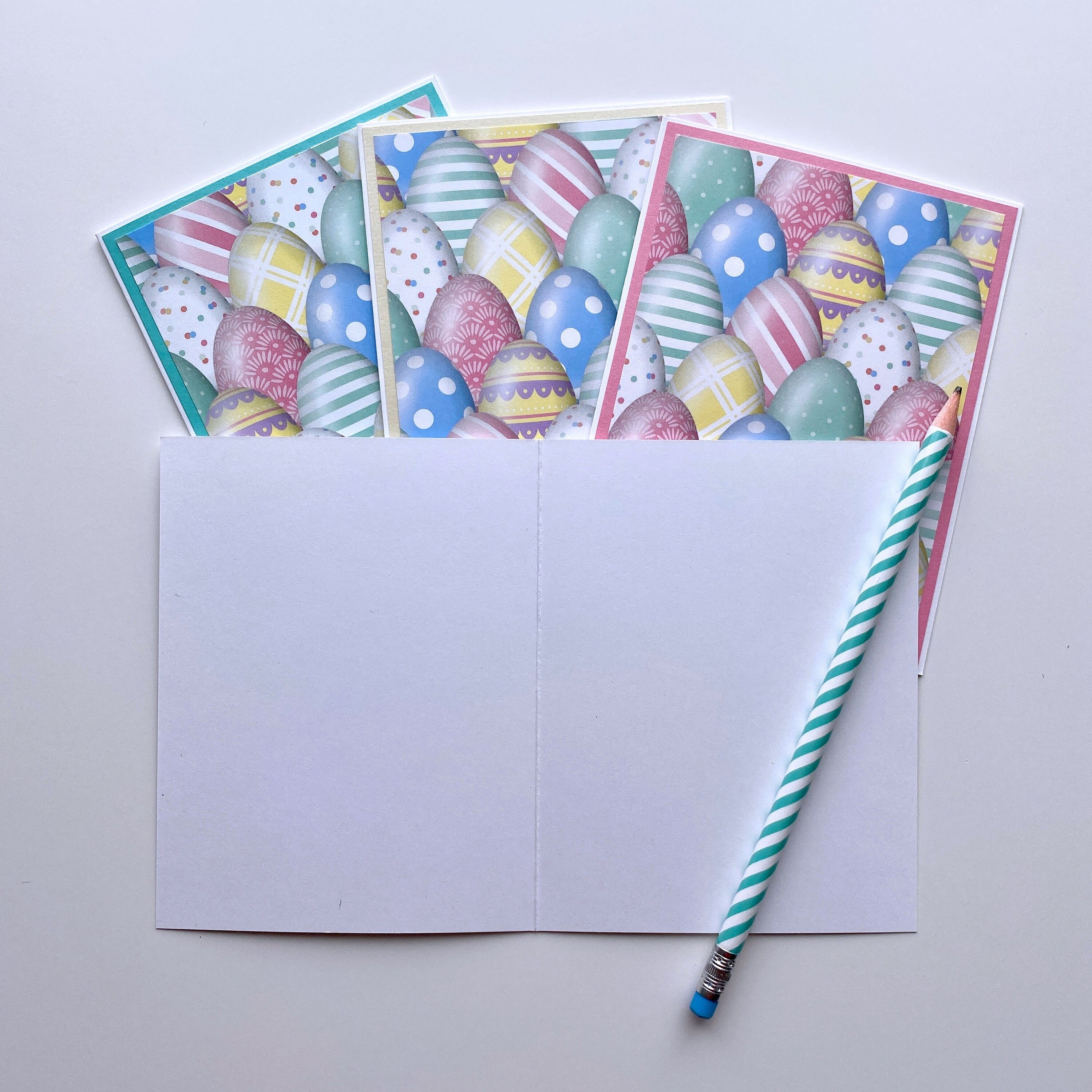 Handmade Easter Cards Set of 4 Spring Note Cards - Etsy