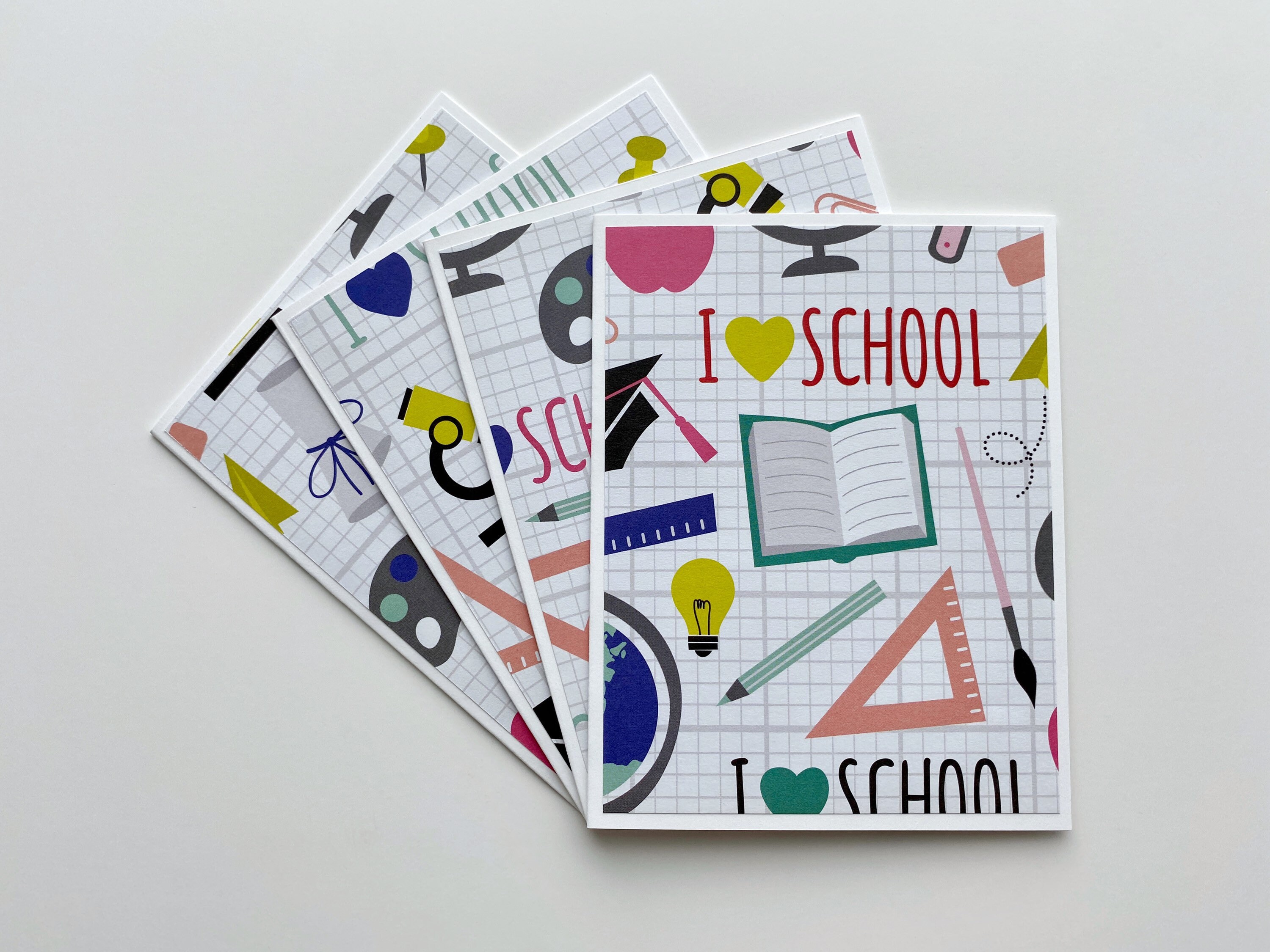 Handmade School Cards 1st Day of School Cards for Kids - Etsy