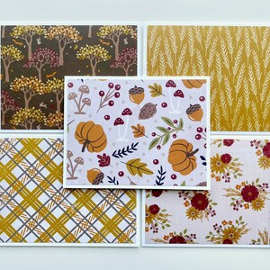 Handmade Fall Greeting Cards, Thanksgiving Card Set of 10 - Etsy