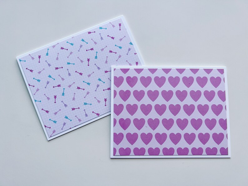 Set of 10 Handmade Valentines Cards Love Note Cards - Etsy