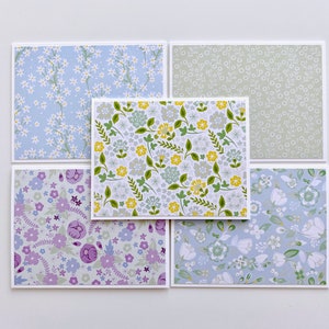 Handmade Floral Note Cards, Set of 10, Blank Cards - Etsy