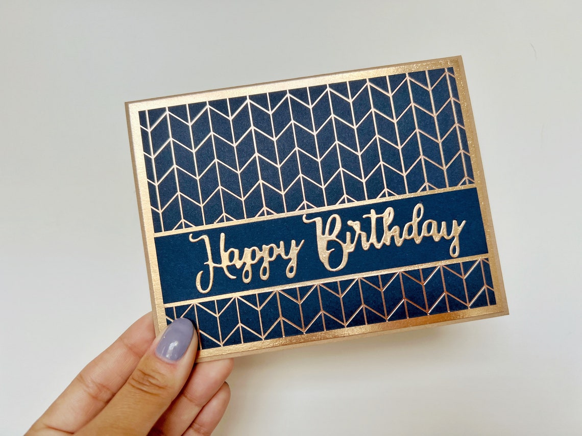 Masculine Birthday Card Bday Cards for Men Greeting Card in - Etsy