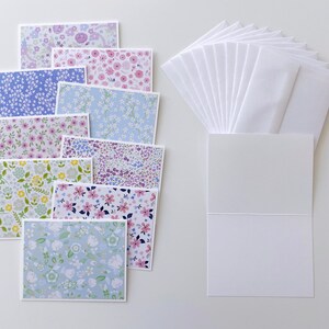 Handmade Floral Note Cards, Set of 10, Blank Cards - Etsy