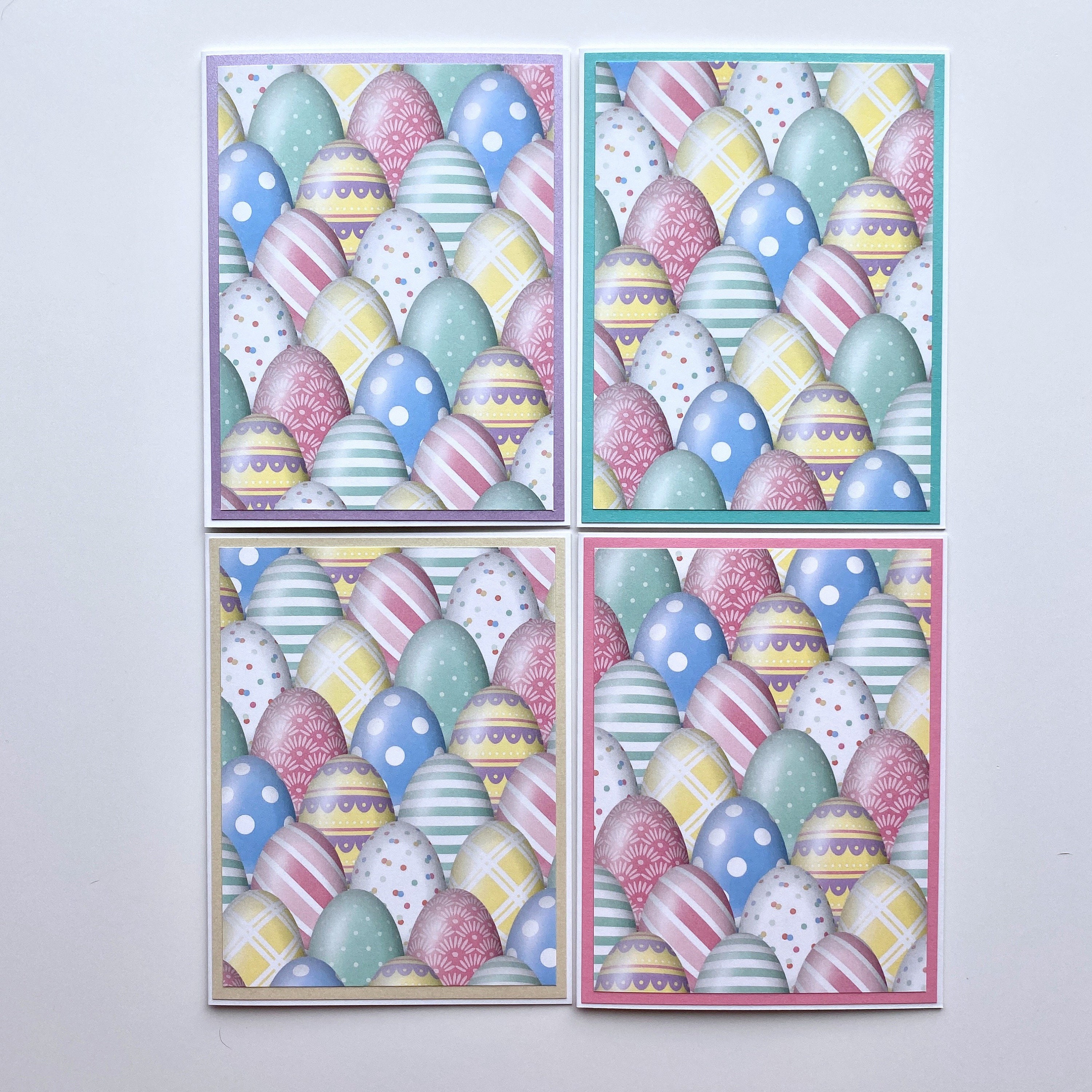 Handmade Easter Cards Set of 4 Spring Note Cards - Etsy