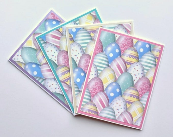 Handmade Easter Cards, Set of 4, Spring Note Cards - Etsy