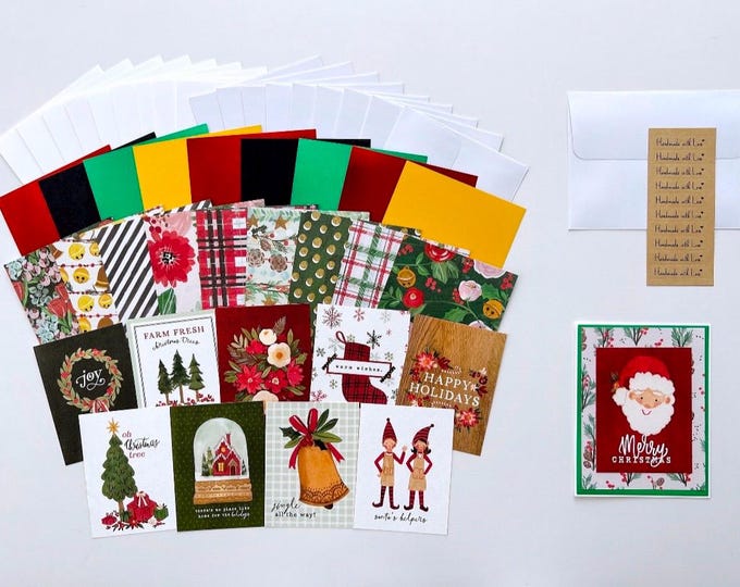 Card Making Kit | Christmas Cards | Handmade Greeting Cards - Etsy Canada