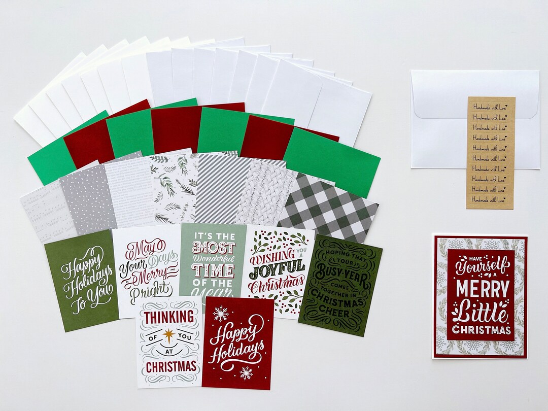 DIY Christmas Card Making Kit for Kids and Adults, Make Your Own ...