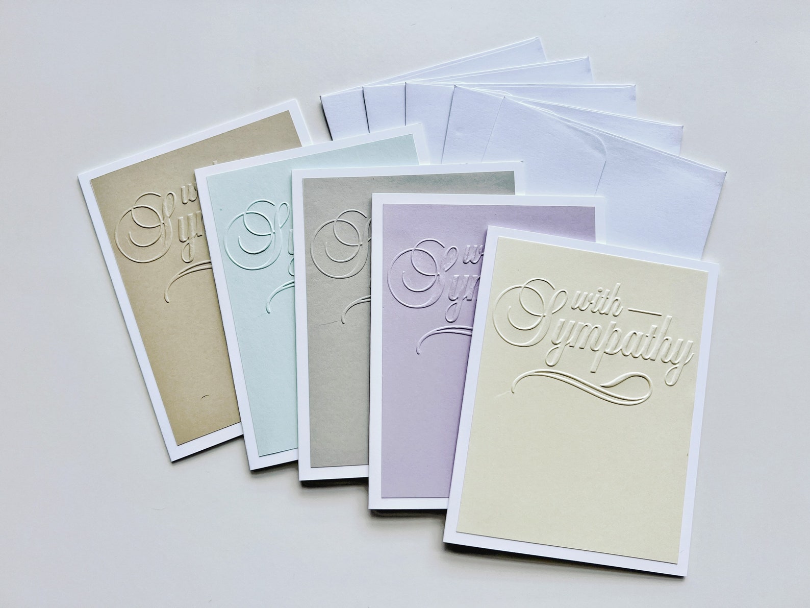 Sympathy Cards Embossed Card Set With Sympathy Cards Blank - Etsy