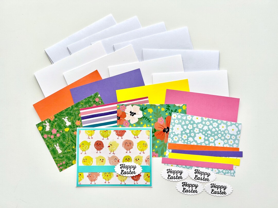 Easter Card Making Kit for Kids and Adults, Make Your Own Greeting ...