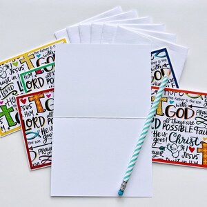 Religious Cards, Blank Greeting Cards, Handmade Note Cards, Christian ...