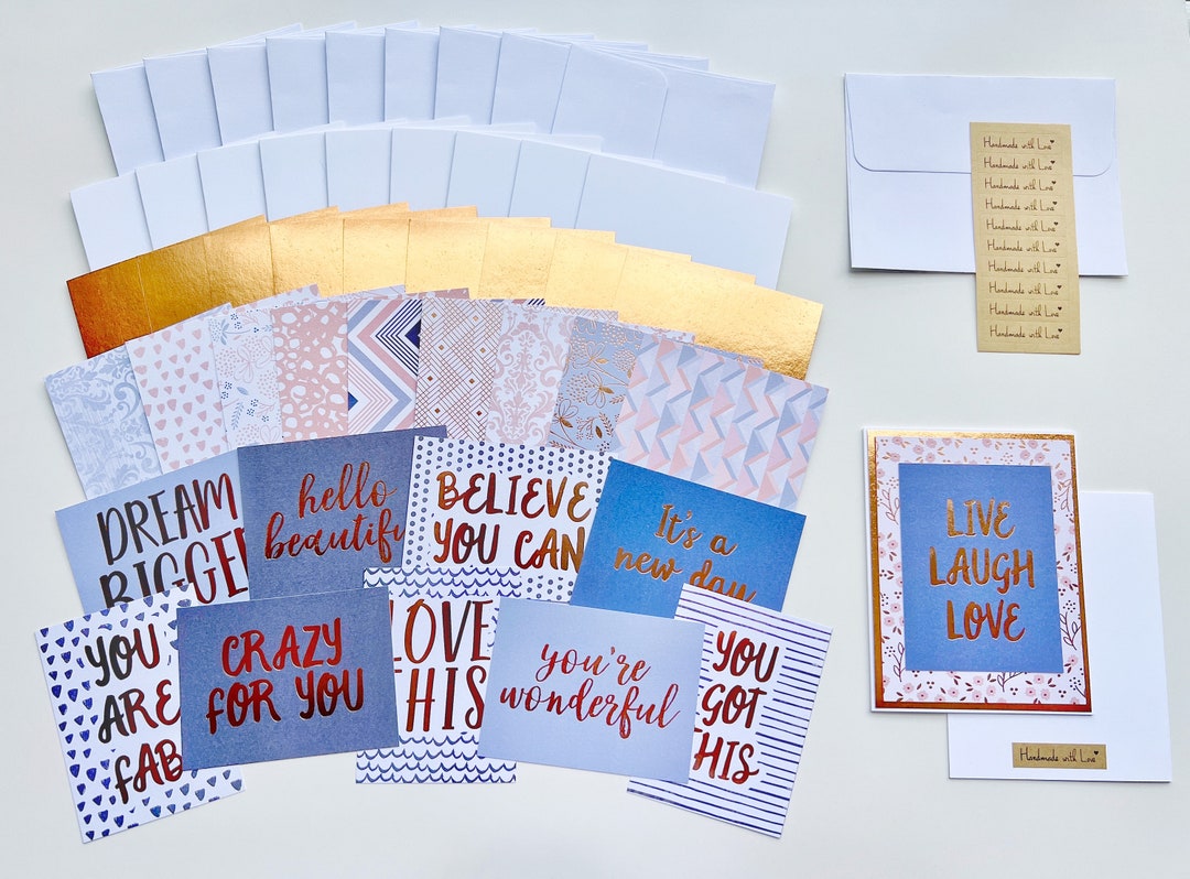 Inspirational Card Making Kit for Adults, DIY Greeting Cards - Etsy