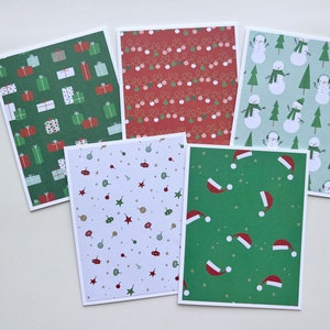 Handmade Christmas Cards Set of 10 - Etsy