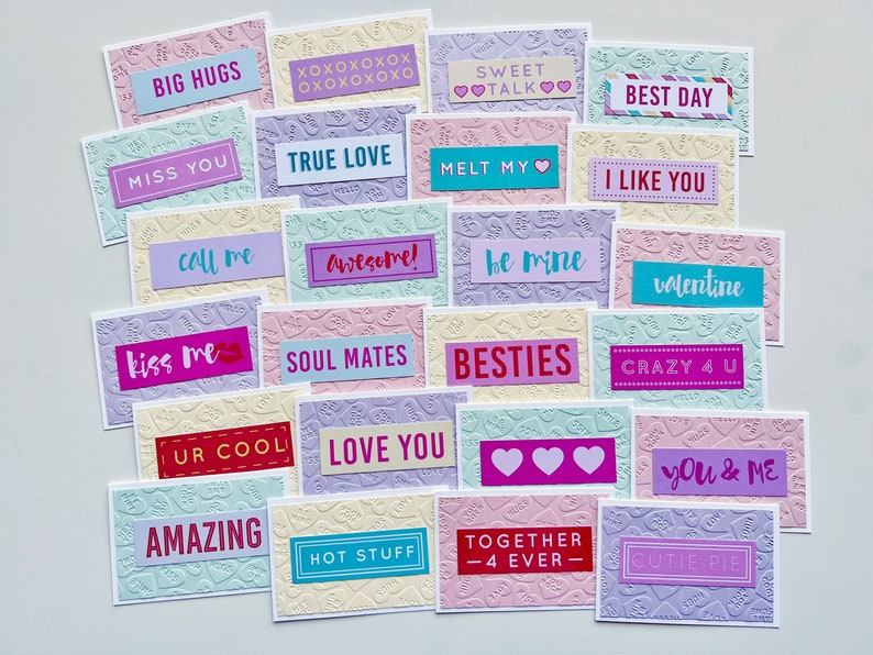 Mini Love Note Cards, Valentines Day Cards for Kids - Etsy