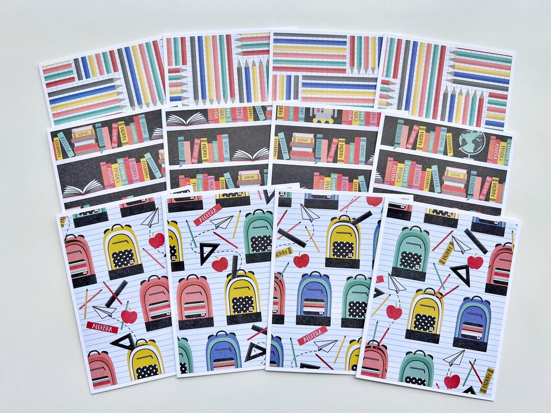Back to School Note Cards, Cards for Teacher, Gift Set, Cards for Kids ...