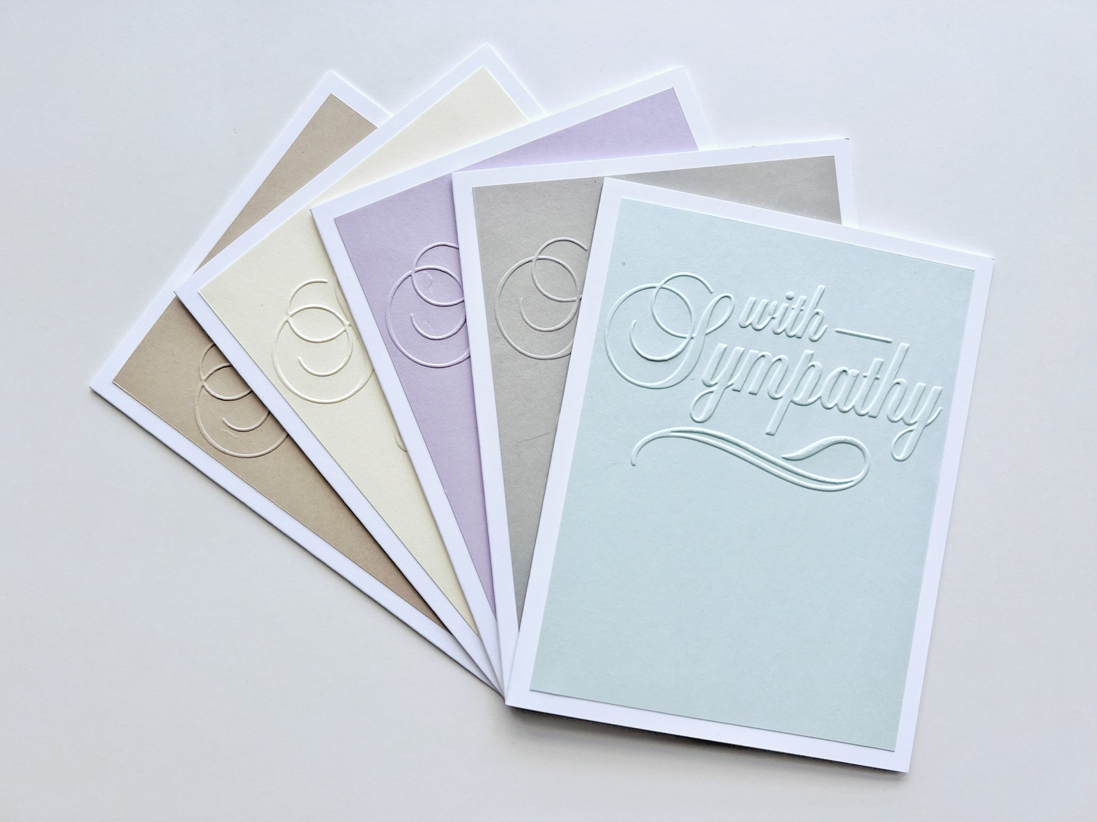 Sympathy Cards Embossed Card Set With Sympathy Cards Blank - Etsy