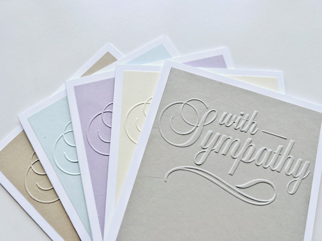 Sympathy Cards, Embossed Card Set, With Sympathy Cards, Blank Greeting ...