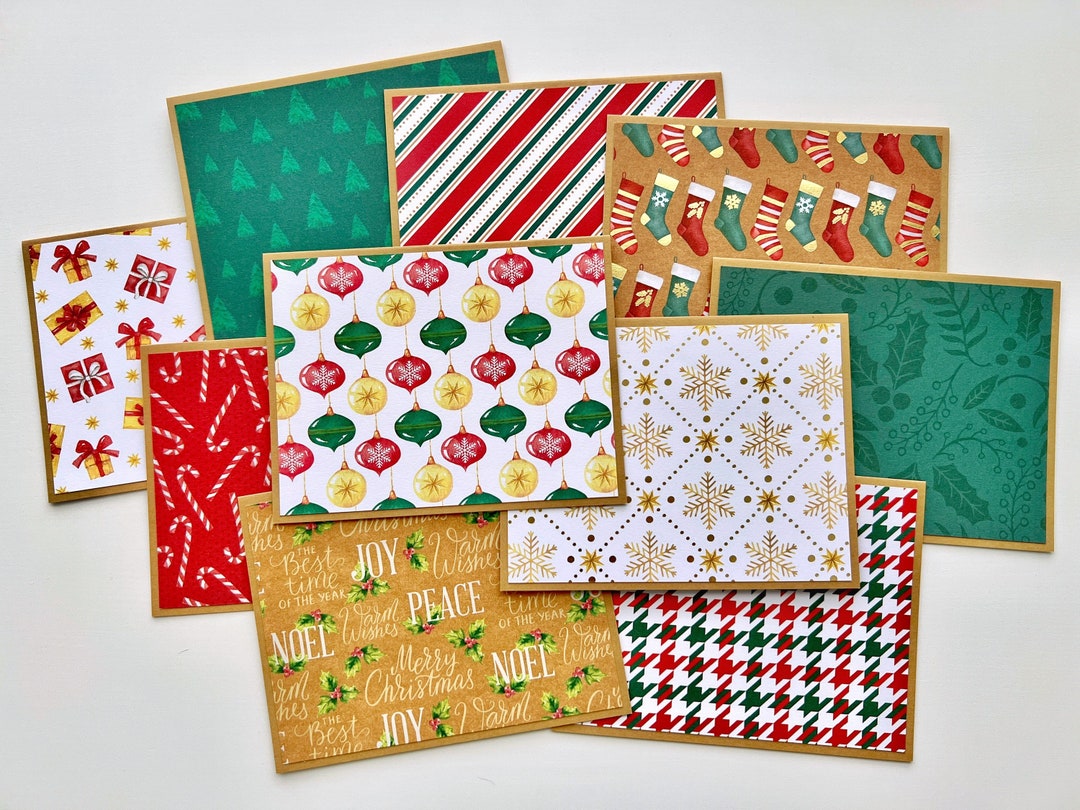 Christmas Note Cards Set, Holiday Cards - Etsy