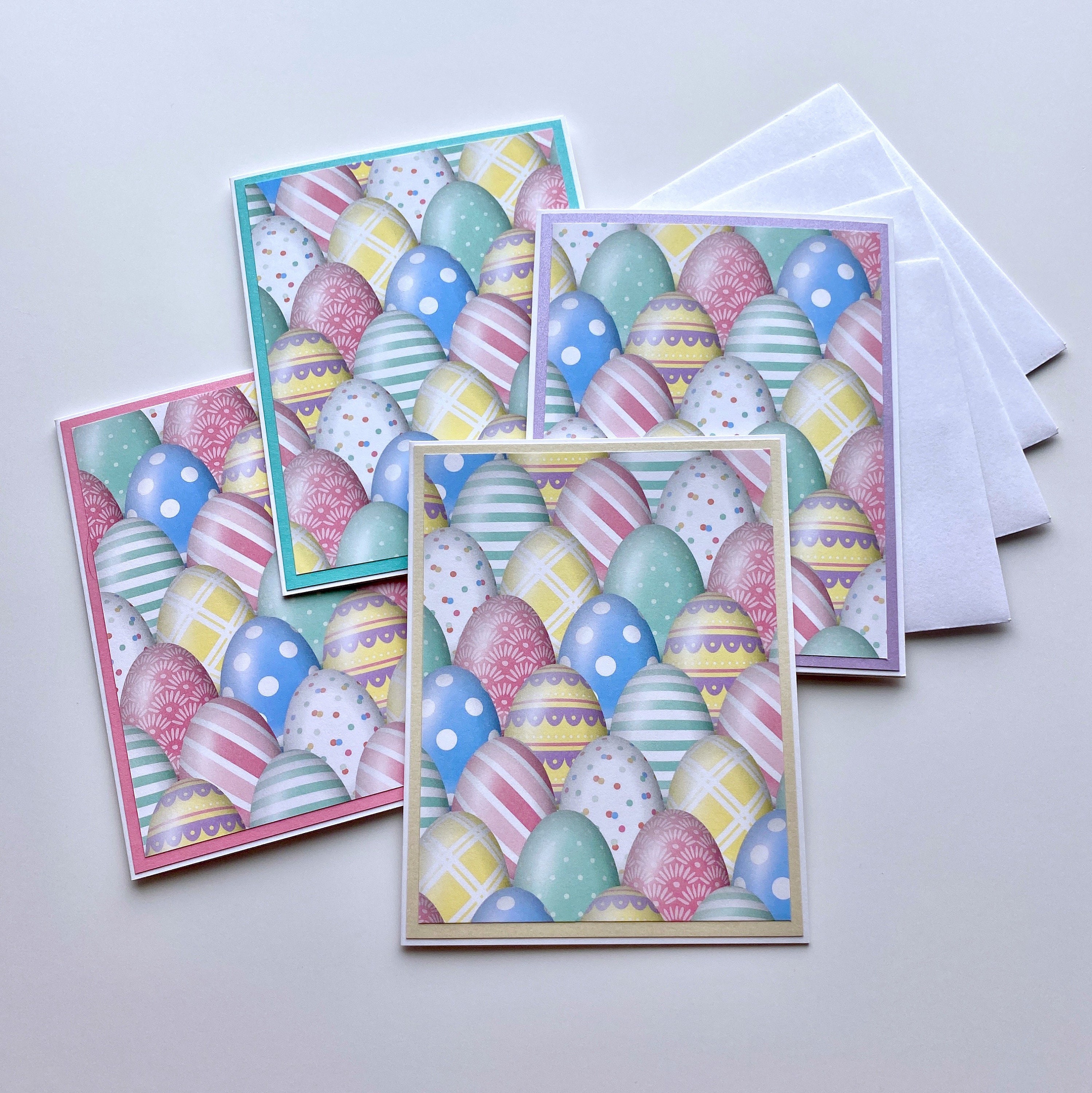 Handmade Easter Cards Set of 4 Spring Note Cards - Etsy