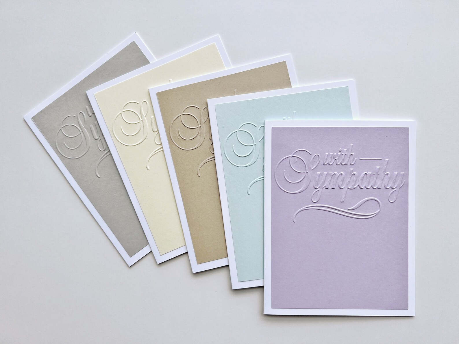 Sympathy Cards Embossed Card Set With Sympathy Cards Blank - Etsy