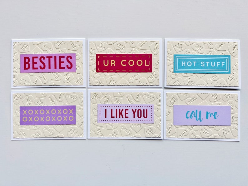 Mini Love Note Cards, Valentines Day Cards for Kids - Etsy