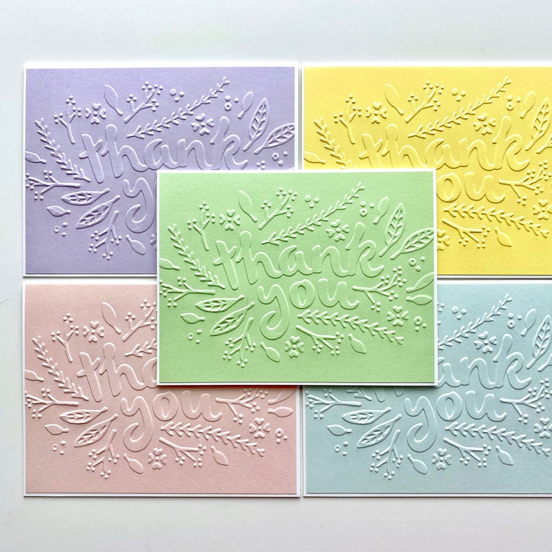 Thank You Card Set - Etsy