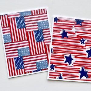 Fourth of July Cards, Independence Day Card Set of 10, American ...