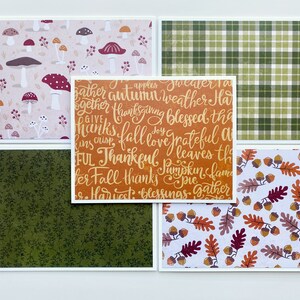 Handmade Fall Greeting Cards, Thanksgiving Card Set of 10 - Etsy