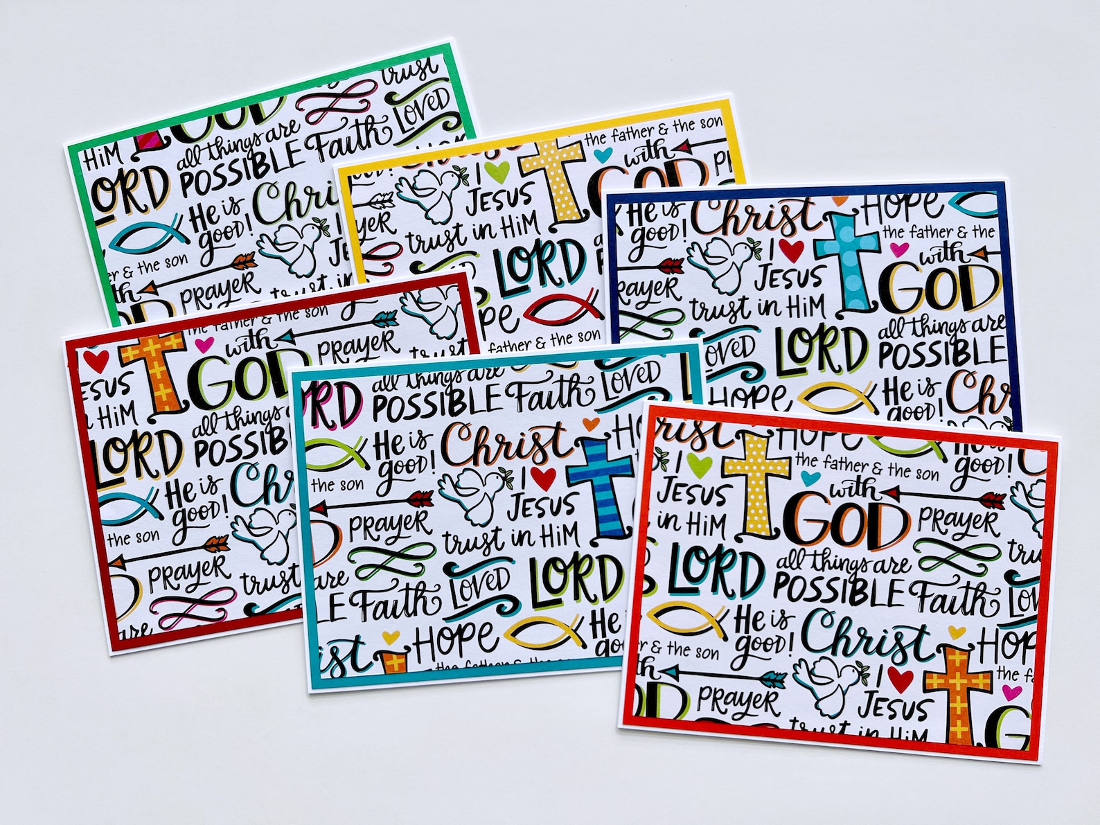 Handmade Religious Greeting Cards: Christian Note Card Set - Etsy