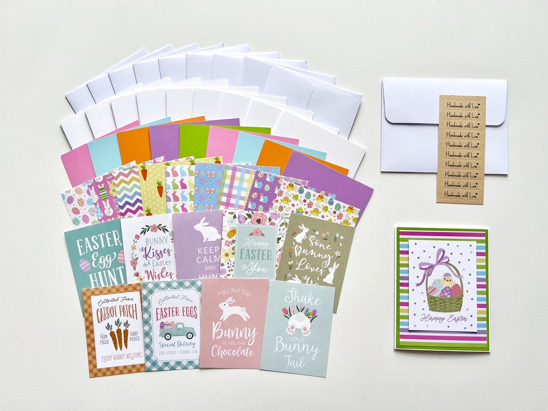 Easter Card Making Kit for Kids, DIY Greeting Cards, Gift Idea - Etsy