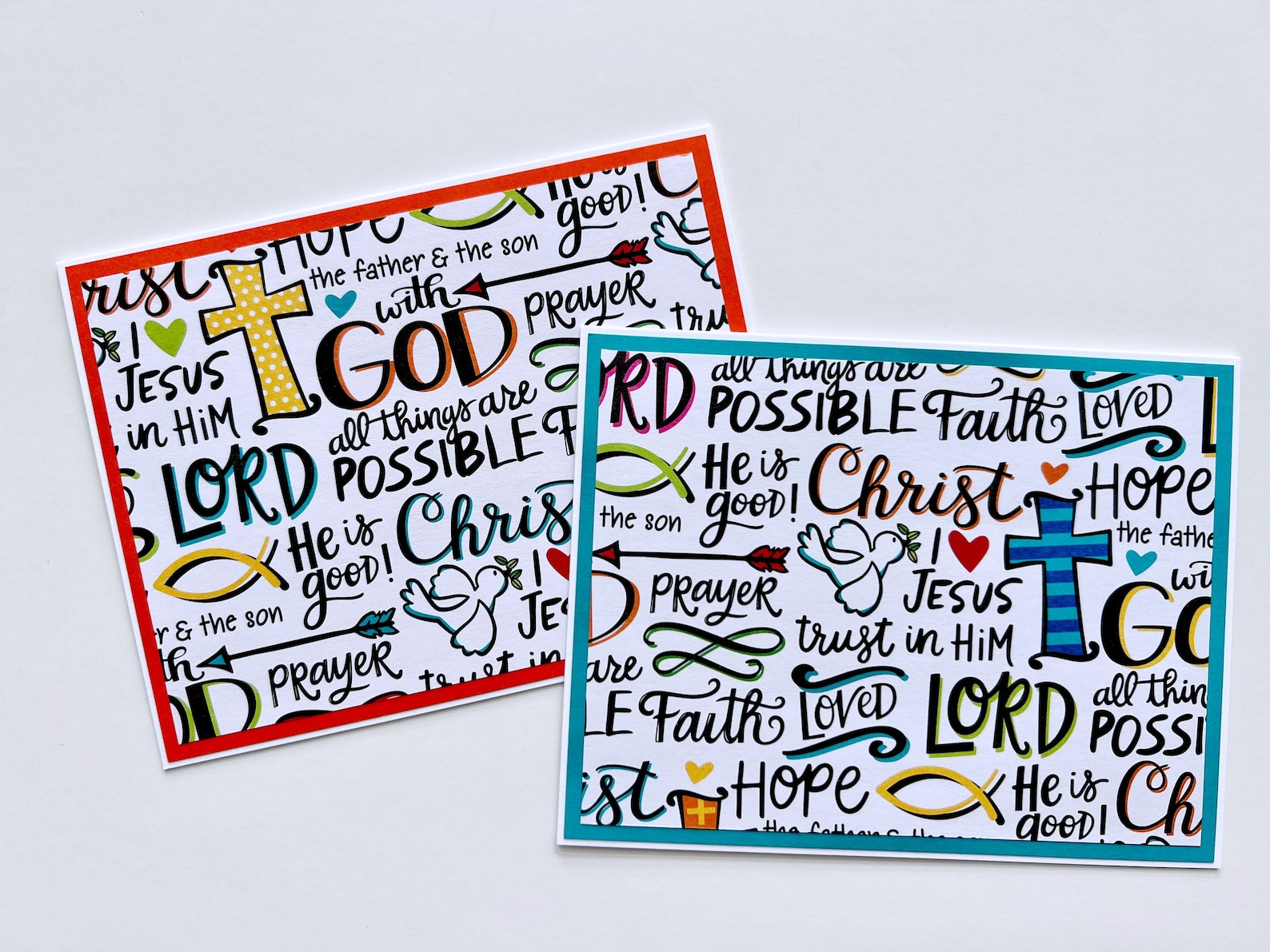 Handmade Religious Greeting Cards: Christian Note Card Set - Etsy