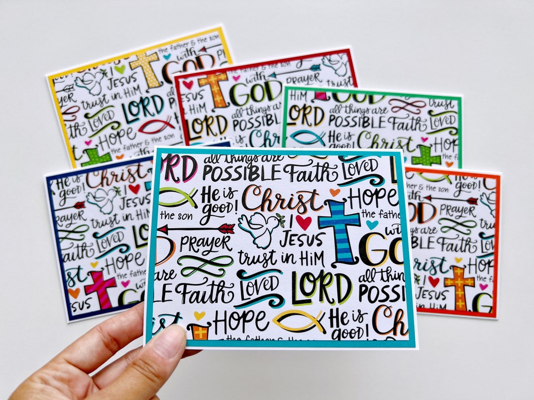 Religious Cards, Blank Greeting Cards, Handmade Note Cards, Christian ...