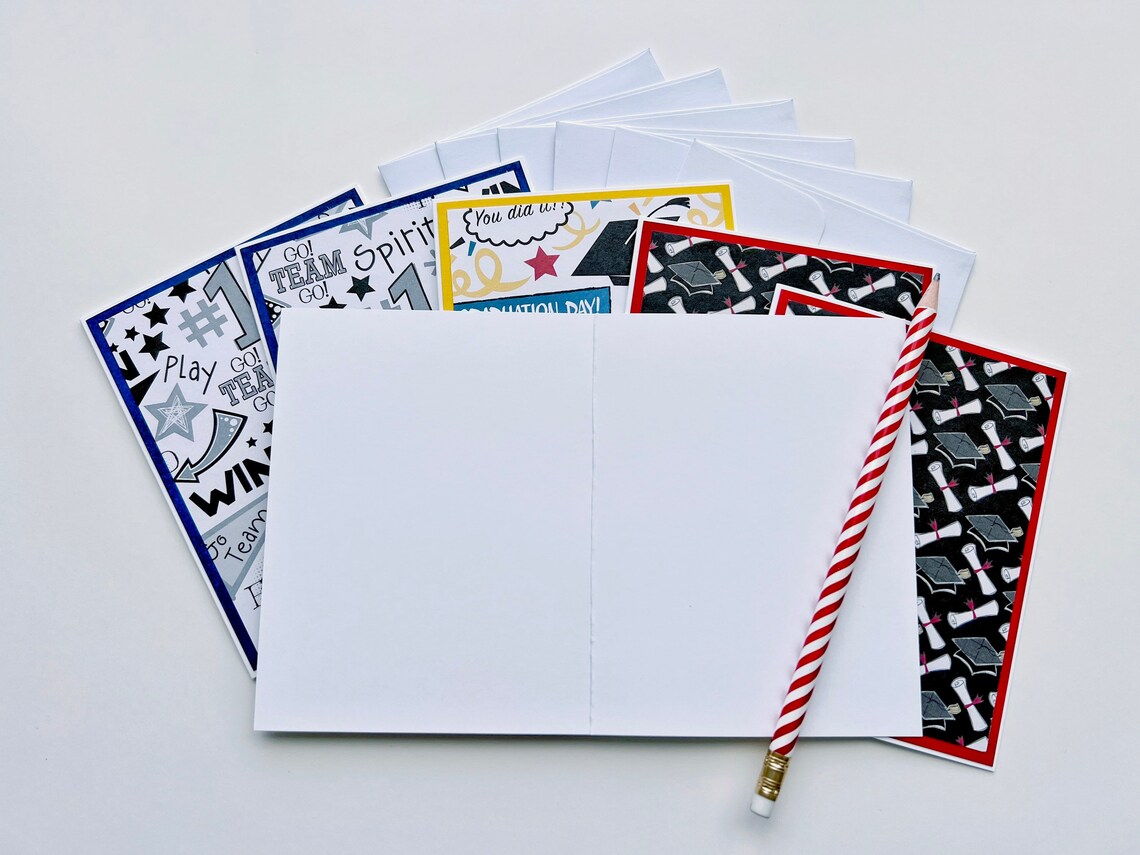 Graduation Cards, School Card Set, Blank Cards Handmade - Etsy