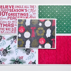 Handmade Christmas Cards Set of 10, Winter Note Cards, Christmas Card ...