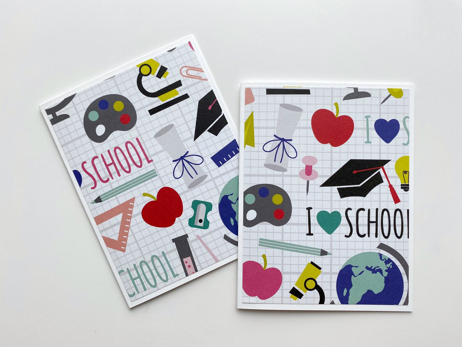 Handmade School Cards 1st Day of School Cards for Kids - Etsy