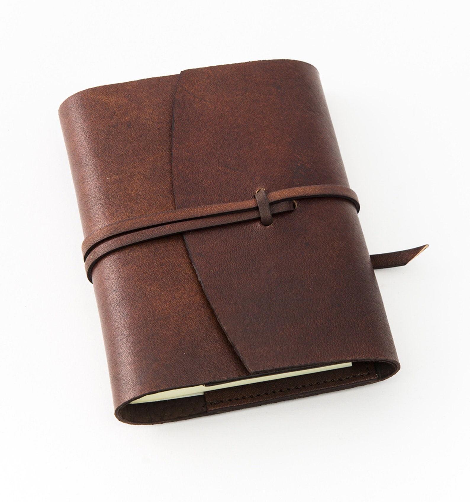 Refillable Leather Diary FRANCESCANO CON LACCIO Size 6x8,5 Inch ...
