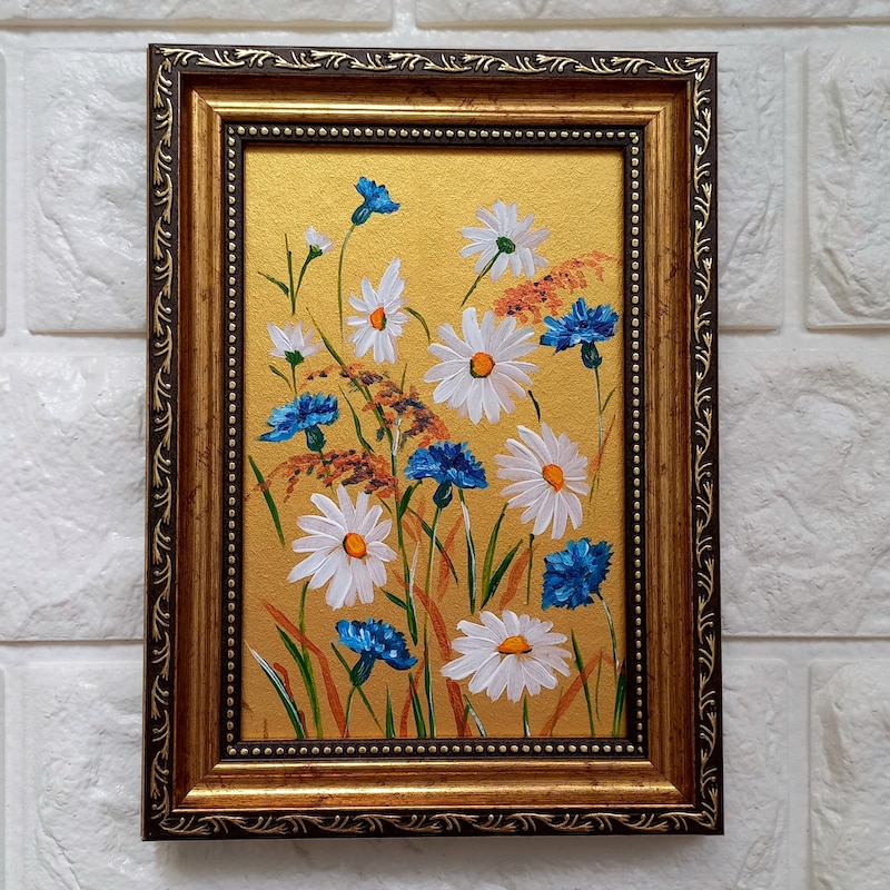 Daisy Painting - Etsy