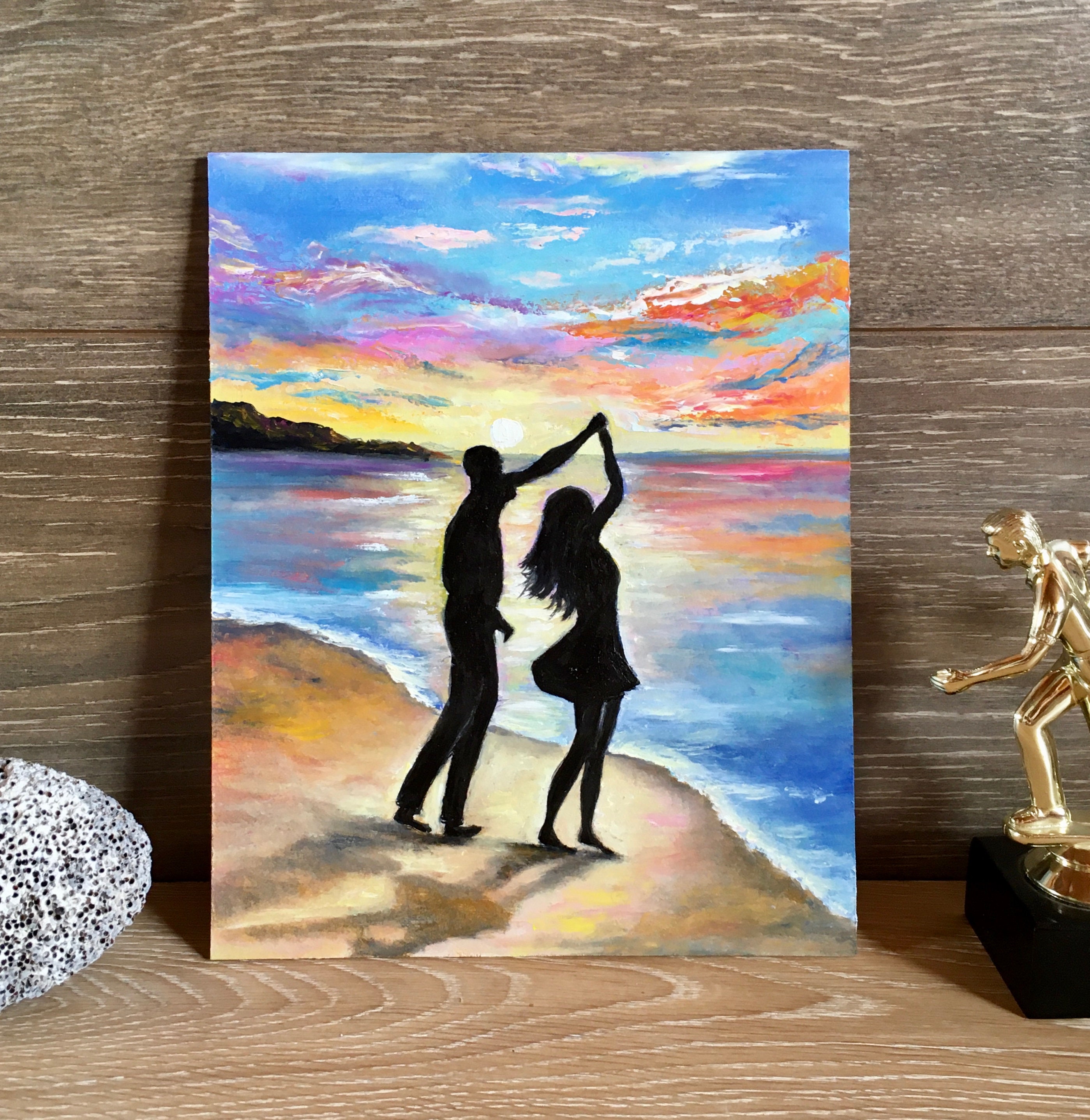 Romantic Dancing Couple Painting
