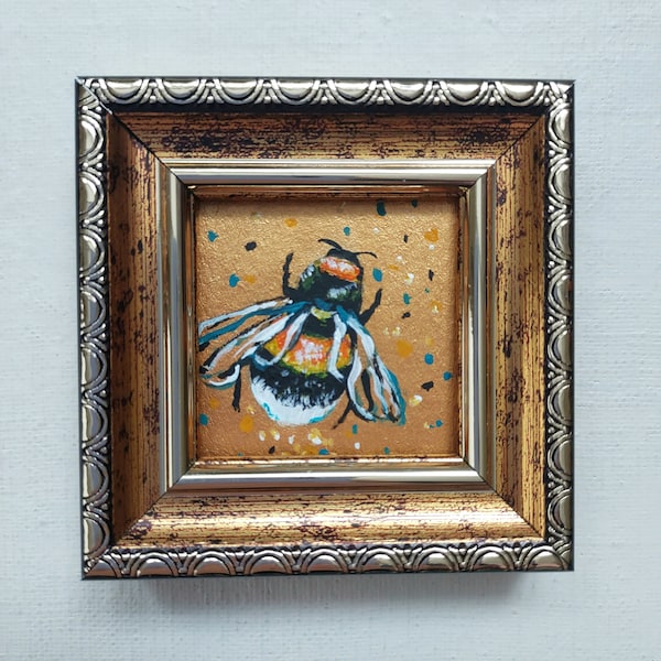 Bee Painting - Etsy